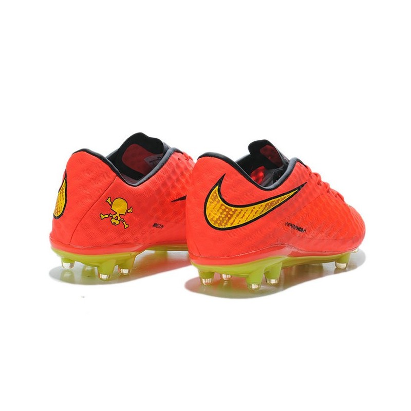 Neymar Crampon Football Nouveau Nike Hyper Venom Phantom FG Rouge Jaune Or